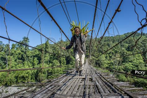 Image Of Aalo To Pasighat Suspension Bridge Pangin Siang River