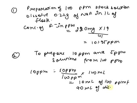 Solved Q2 B [6 Marks] To Prepare The 5 Ppm Chloride Standard Solution You Are Required To