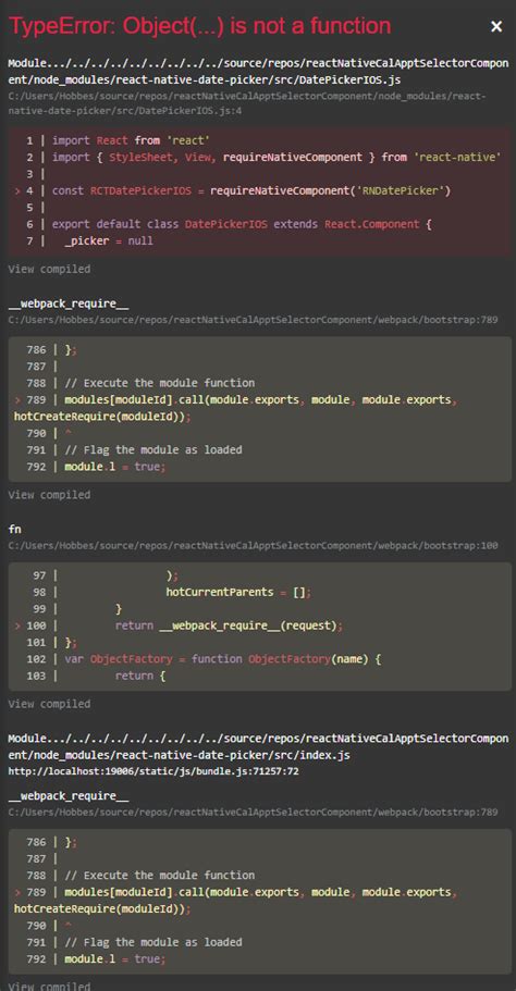 TypeError Object Is Not A Function Issue 230 Henninghall