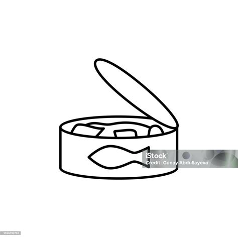 생선 보존 아이콘입니다 음식 아이콘 모바일 개념 및 웹 응용 프로그램의 요소입니다 웹 및 모바일 선 생선 보존 아이콘을 사용할 수 있습니다 가방에 대한 스톡 벡터 아트 및