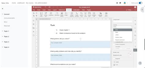 How To Create Fillable Forms In Moodle With Onlyoffice Docs