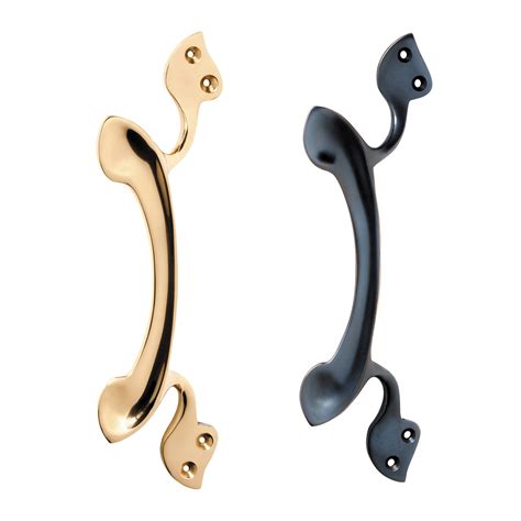 Nouveau Style Offset Pull Handle Made From Solid Brass Lock And