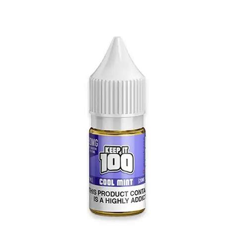 Cool Mint 10ml Nic Salt Keep It 100 Uk Vape Store E Cig Clouds