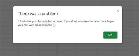 Formula Parse Errors In Google Sheets How To Fix In
