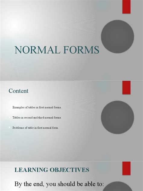 Normal Forms Download Free Pdf Computer Data Information Technology