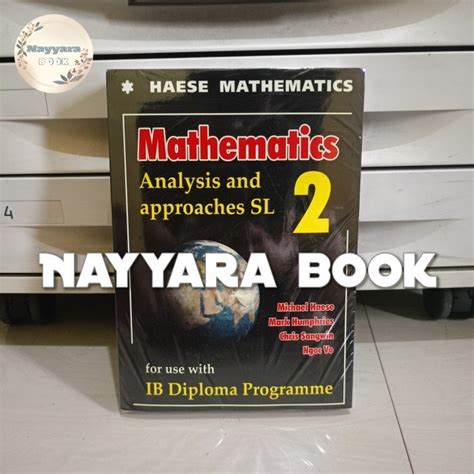 Jual Buku Mathematics Analysis And Approaches Sl 2 Black And White
