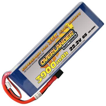 3900mah 6s 222v 35c Lipo Battery Overlander Supersport Pro