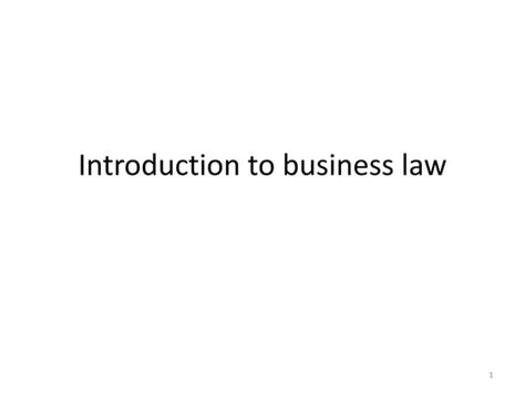Business Law Ppt Pptx