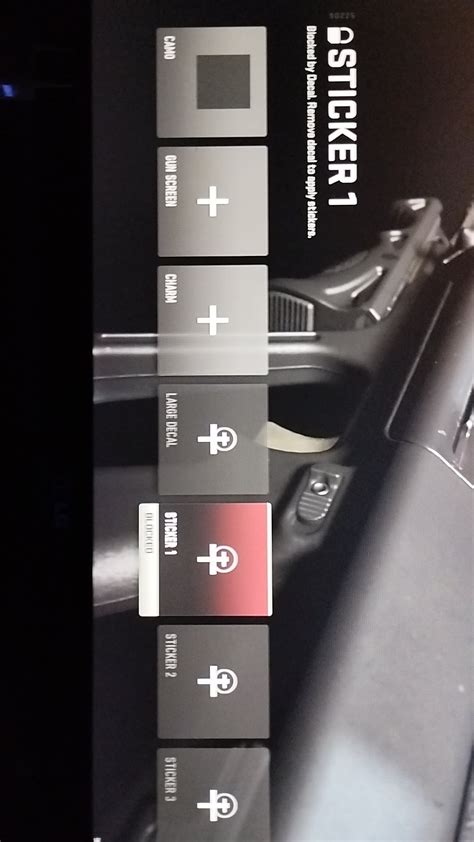 Why Wont It Let Me Select Stickers And Decals Rcodwarzone