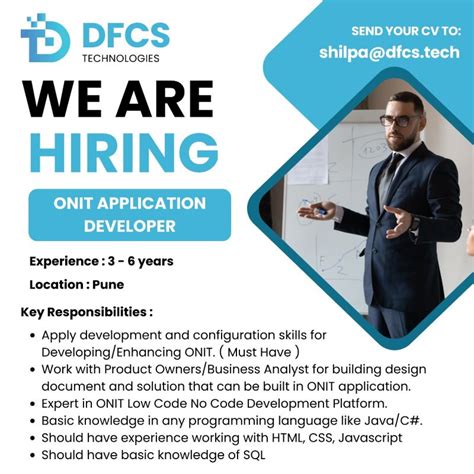 Dfcs Tech On Linkedin Hiring Onitdeveloper Techjobs Developerjobs