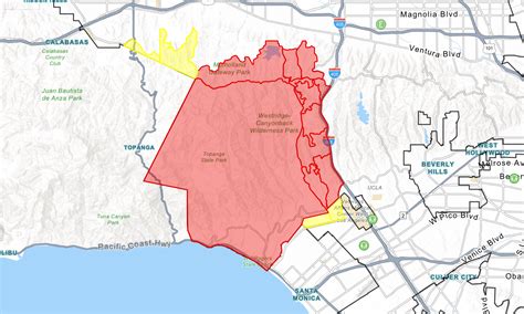 Palisades Fire Map See Fire Perimeter Evacuation Areas Friday