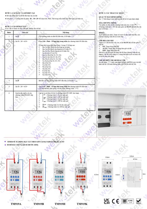 Sinotimer Tm919a CÔng TẮc HẸn GiỜ GiÁ RẺ TỐt Timer 24h 7 NgÀy Pin Thay ĐƯỢc TiẾp ĐiỂm Ra 16a
