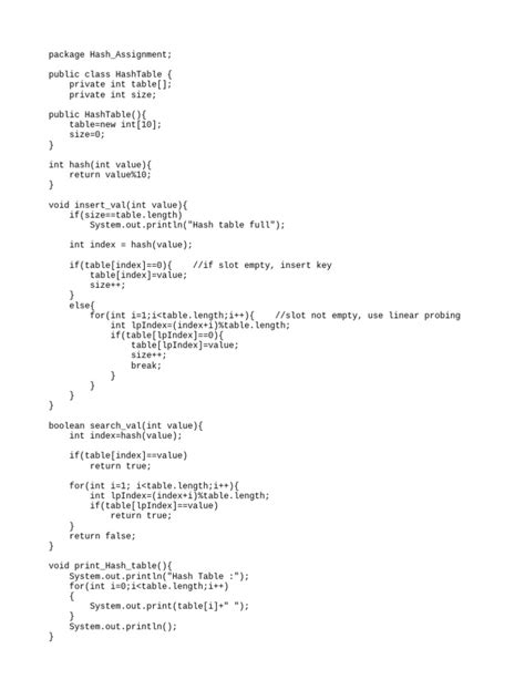Hashtable Pdf