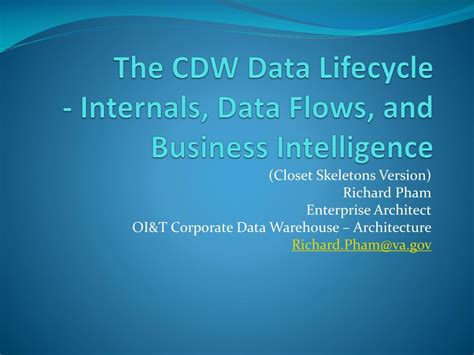 PPT The CDW Data Lifecycle Internals Data Flows And Business Intelligence PowerPoint