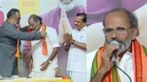 Former Congress Cm K Karunakarans Confidant Maheshwaran Nair Joins Bjp