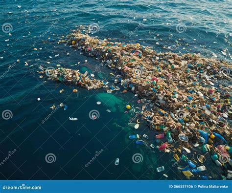 The Great Pacific Garbage Patch Aerial View Of Massive Areof Plastic