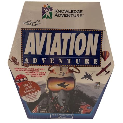 Knowledge Adventure Aviation Adventure Pc Cd Rom Game Sealed 1994
