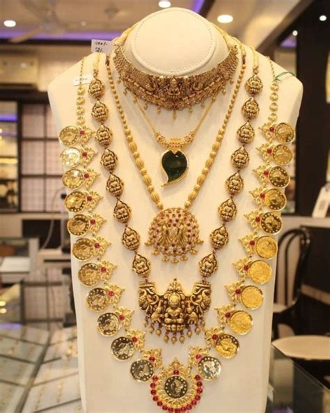 Bridal Gold Jewelry Set Traditional Gold Coin Jewelry Gold Temple