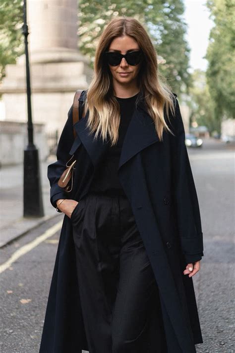Black Trench Coat Outfit