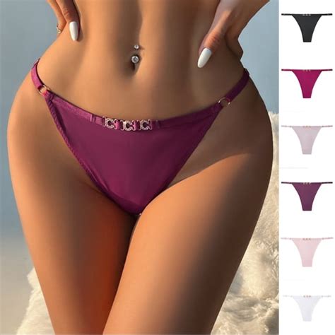 Chiunl Sexy Thong Womens Panties For Summer Time Cotton Underwear For