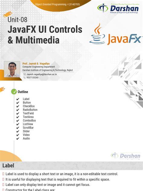 java ui darshan pdf constructor object oriented programming