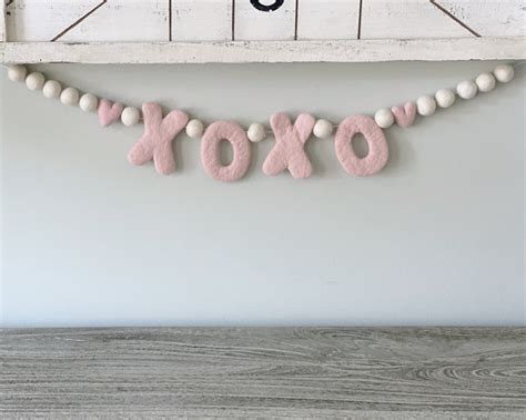 Xoxo Garland Valentine Garland Xoxo Sign Xoxo Banner Etsy