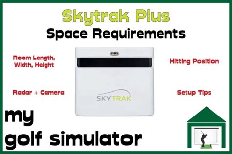 Skytrak Plus Space Requirements Length Width Height More My Golf Simulator