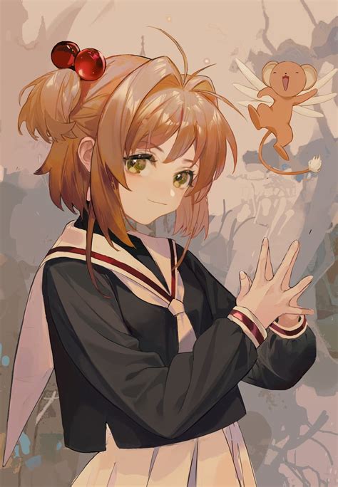 Kinomoto Sakura And Kero Cardcaptor Sakura Drawn By Shishihou Danbooru