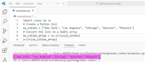 How To Convert A List To An Array In Python