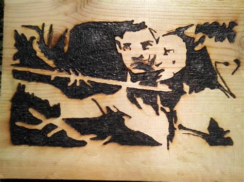 Magnifying Glass Burn Art