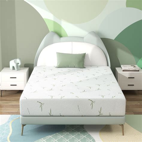 8 Inch Twin Size Memory Foam Mattress With Green Tea Cooling Gel Bed
