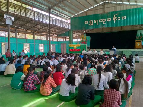 စဉ့်ကူးမြို့အခြေခံပညာအထက်တန်းကျောင်းတွင် မြို့နယ်ဗုဒ္ဓဘာသာကလျာဏယုဝအသင်း Ymba မှ ဟောပြောပွဲအခမ