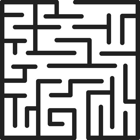 Maze Icon Vector Image 23934746 Vector Art At Vecteezy