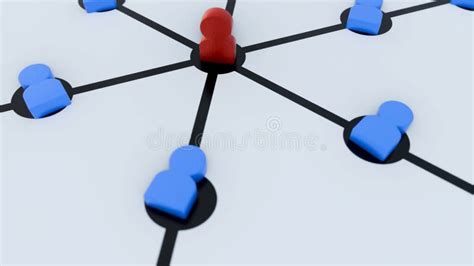 A Wooden Figures And A Network Or Hierarchical Structure Stock Video Video Of Material