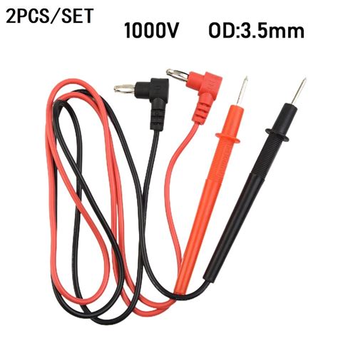 Digital Multimeter Probe Wire Needle Tip Test Cable With Clip Multi Meter Tester Probe Wire Pen