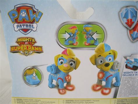 New Paw Patrol Mighty Twins Tuck And Ella Super Paws Mighty Pups With