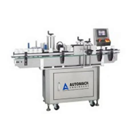 Automach Round Automatic Bottle Vial Self Adhesive Sticker Labelling