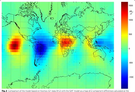 Figure 5 From Verification Of The Geomagnetic Field Models Using Historical Satellite