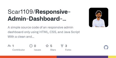 Github Scar1109responsive Admin Dashboard Template A Simple Source Code Of An Responsive