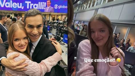 Rafa Justus Se Despede De César Tralli Nos Bastidores Do Jh Caras Brasil