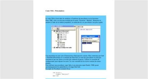 cours de programmation vba fonctions excel