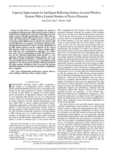 Capacity Improvement For Intelligent Reflecting Surface Assisted