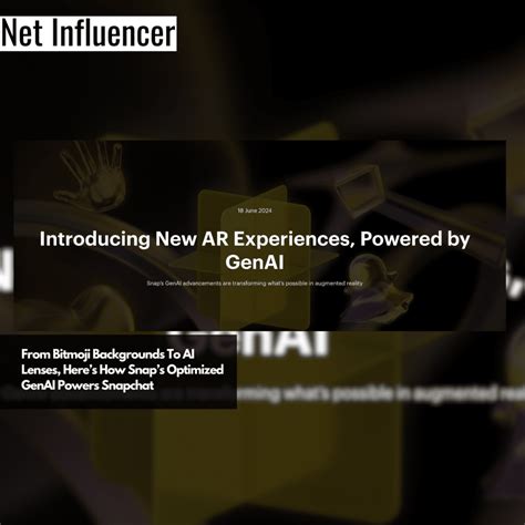 From Bitmoji Backgrounds To Ai Lenses Heres How Snaps Optimized Genai Powers Snapchat