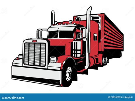 Camion Peterbilt Illustration De Vecteur Illustration Du Roue 229335023