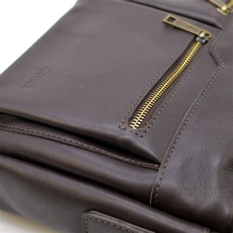 Сумка чоловіча через плече шкіряна портфель для документів А4 планшет для телефону Tarwa