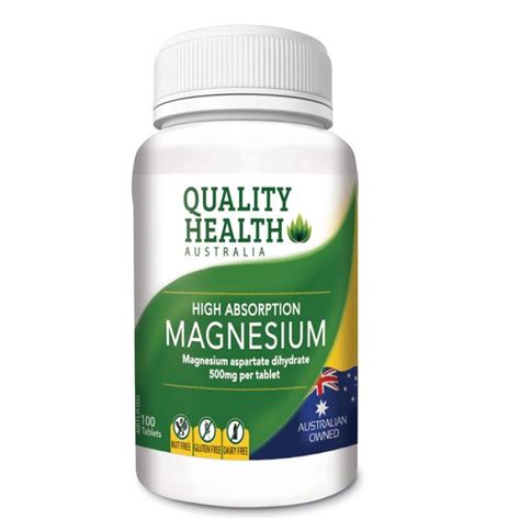 Buy Quality Health High Absorption Magnesium 500mg Tab X 100 online at ...