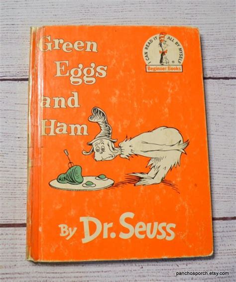 Vintage Green Eggs And Ham Book By Dr Seuss Etsy