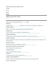 DATA STRUCTURES AND ALGORITHMS QUIZ 1 Docx DATA STRUCTURES AND