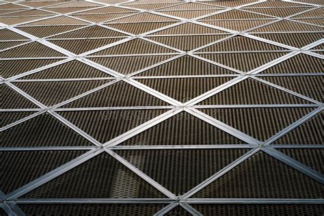 Metal Diagonal Frame On A Grid Modern Architectural Design Stock Image Image Of Cover Metal