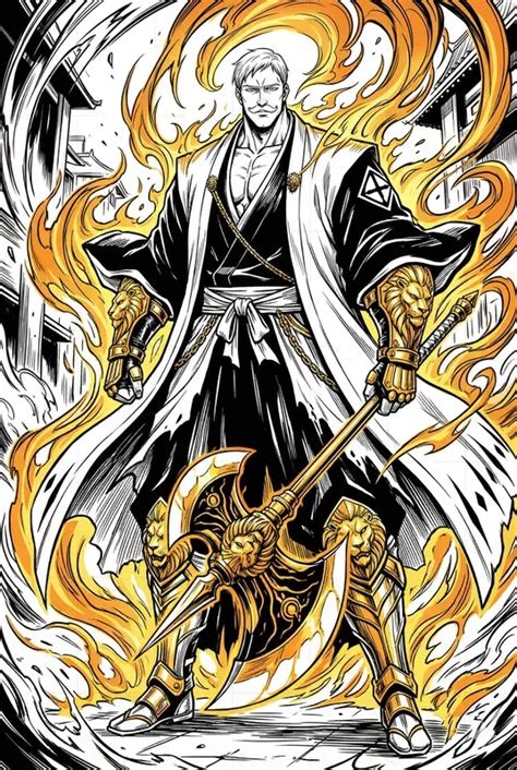 Shinigami Captains In The Bleach Universe Gemini Image Prompt Promptbase